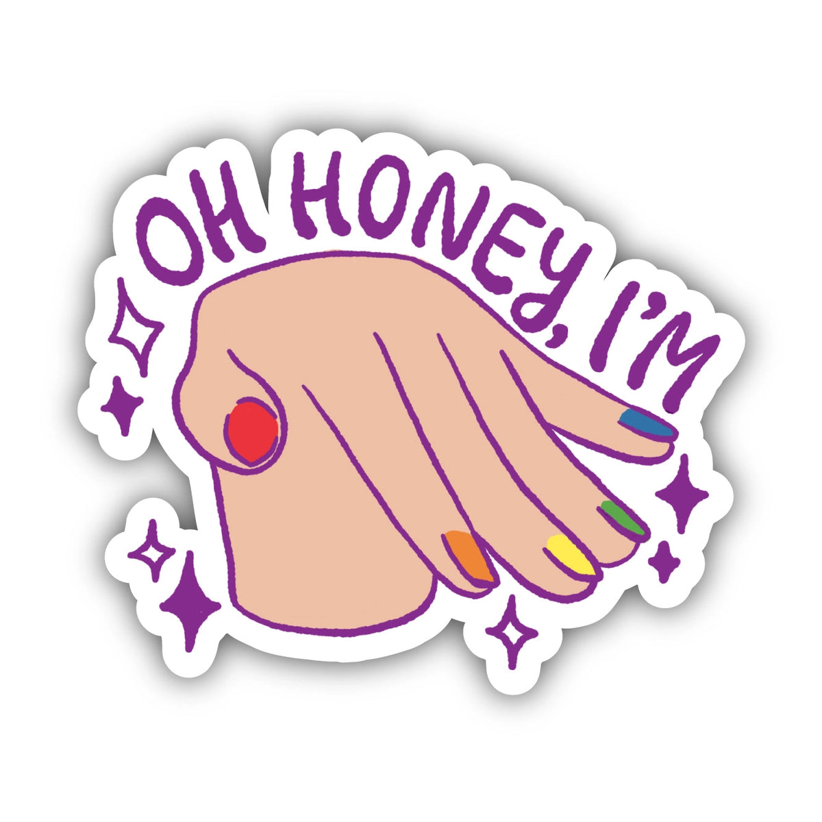 HAND FLICK PRIDE STICKER – Sparta Candle Co.