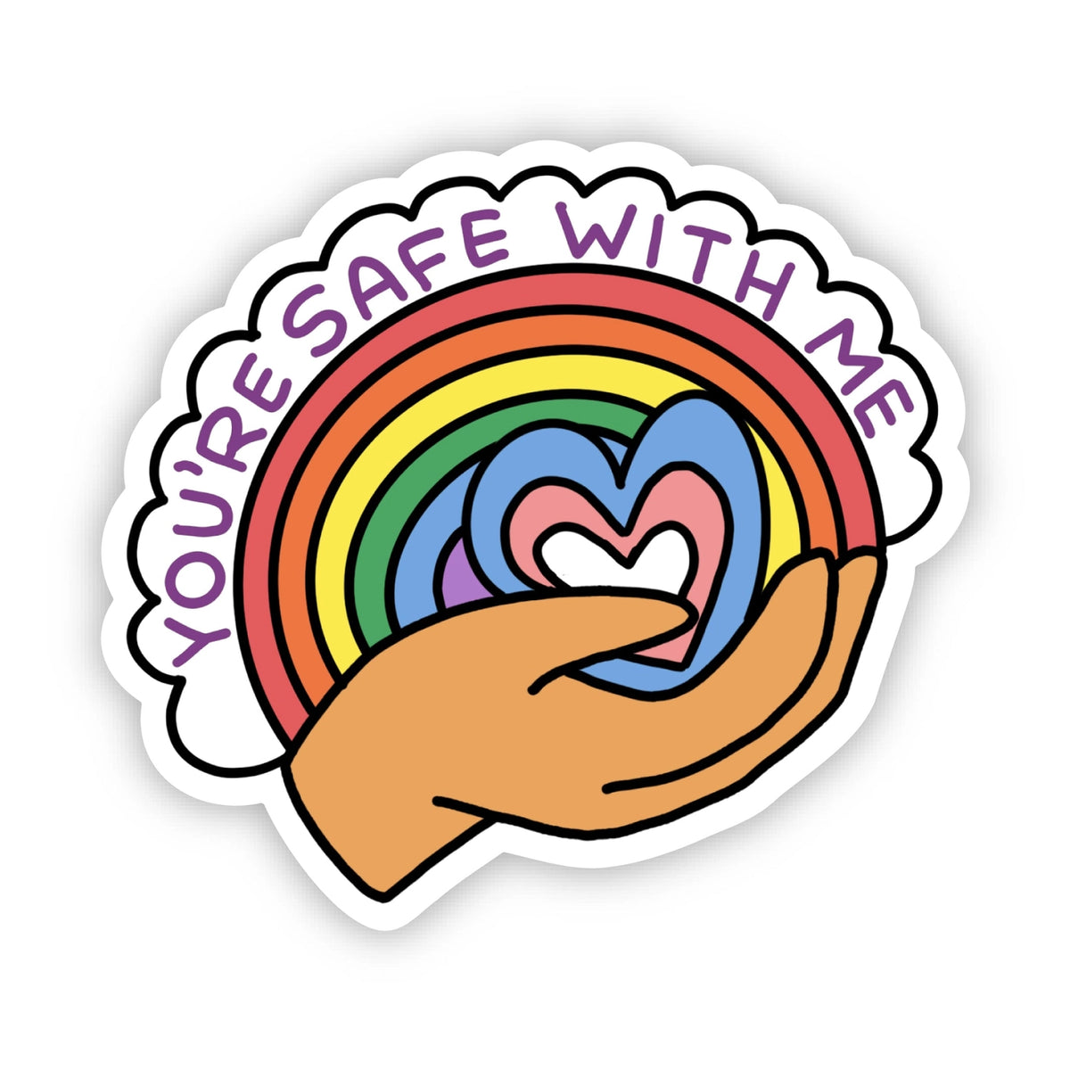 YOU'RE SAFE WITH ME STICKER – Sparta Candle Co.